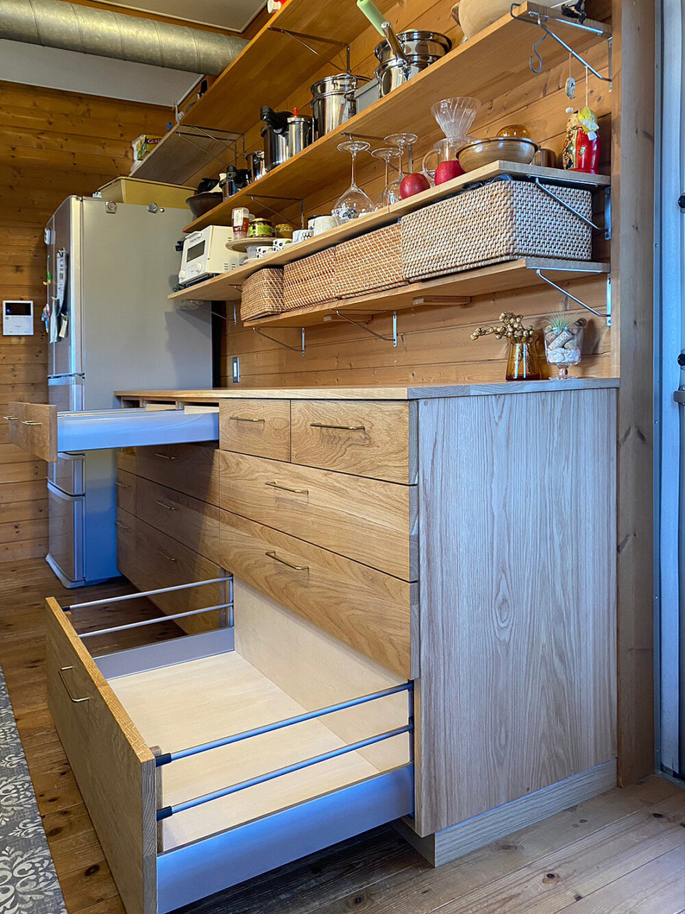 オーダー家具・オークのカップボード／東海・岐阜